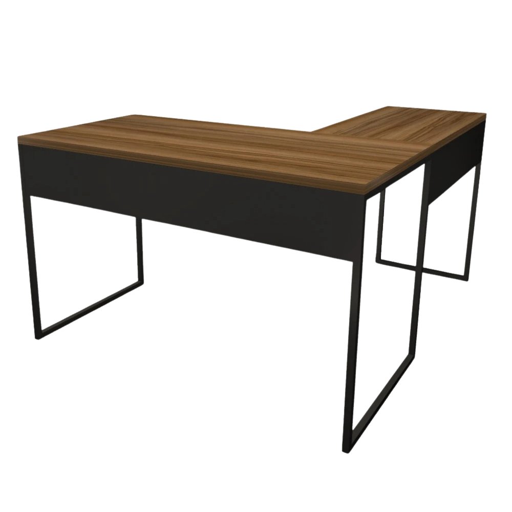 Mesa Angular Pé Tubular - 1500mm - Executiva